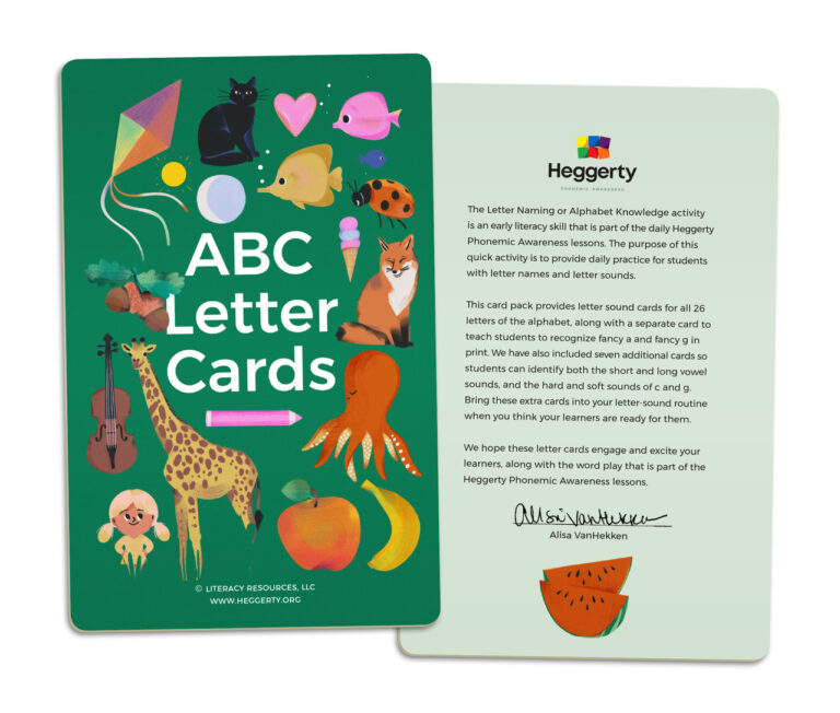 ABC Letter Cards | Heggerty